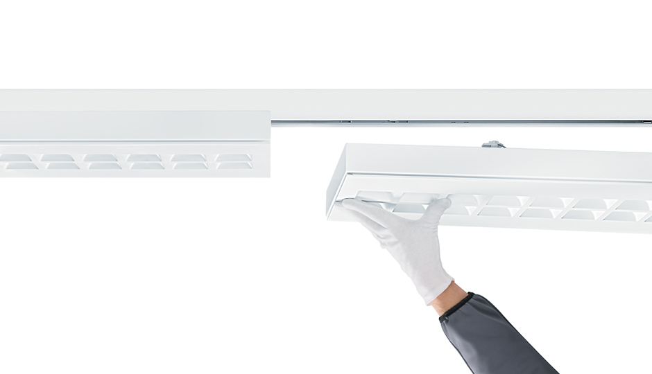 One continuous-row lighting system, many options: TECTON - Zumtobel
